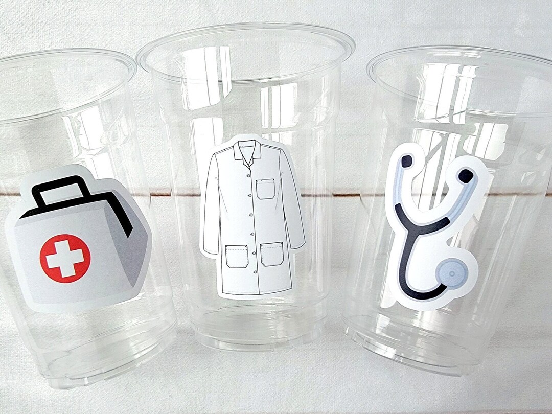 DOCTOR PARTY CUPS - Medical School Party Cups Nurse Party Cups Nursing ...