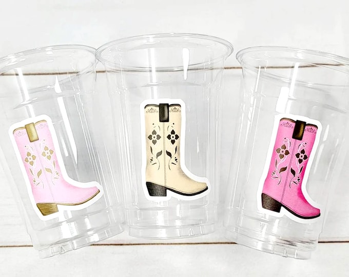 Cowgirl Boot Cupcake Toppers Cowgirl Boot Party Decorations - Etsy