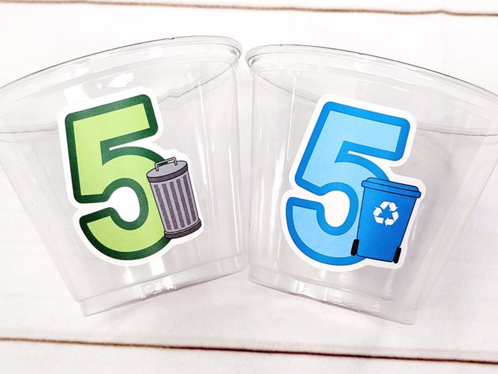 GARBAGE TRUCK PARTY Cups - Garbage Truck Treat Cups Garbage Truck Party ...