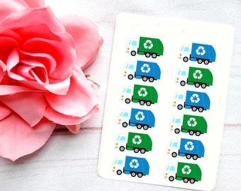 Small Recycle Trash Stickers - Etsy