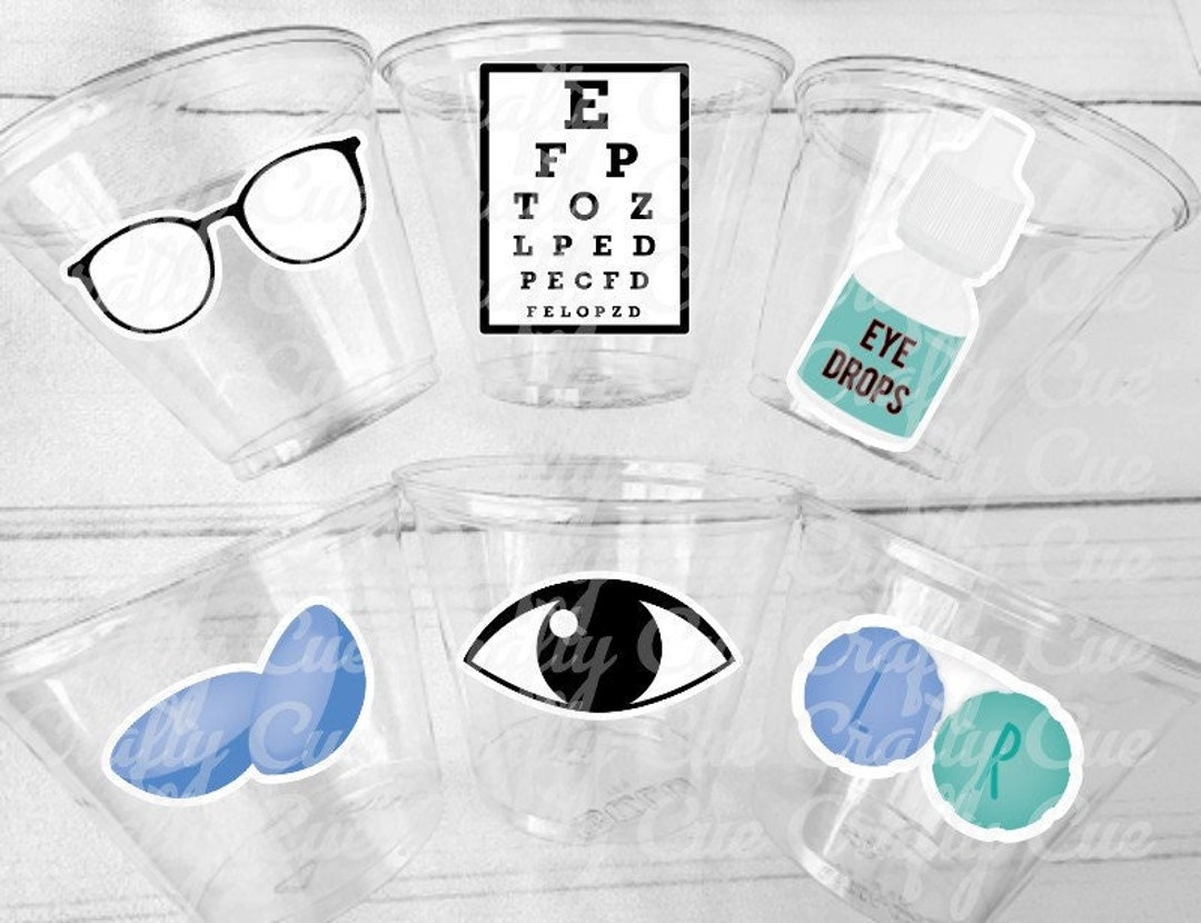 EYE DOCTOR PARTY Cups Eye Doctor Party Favors Optometry Gifts ...