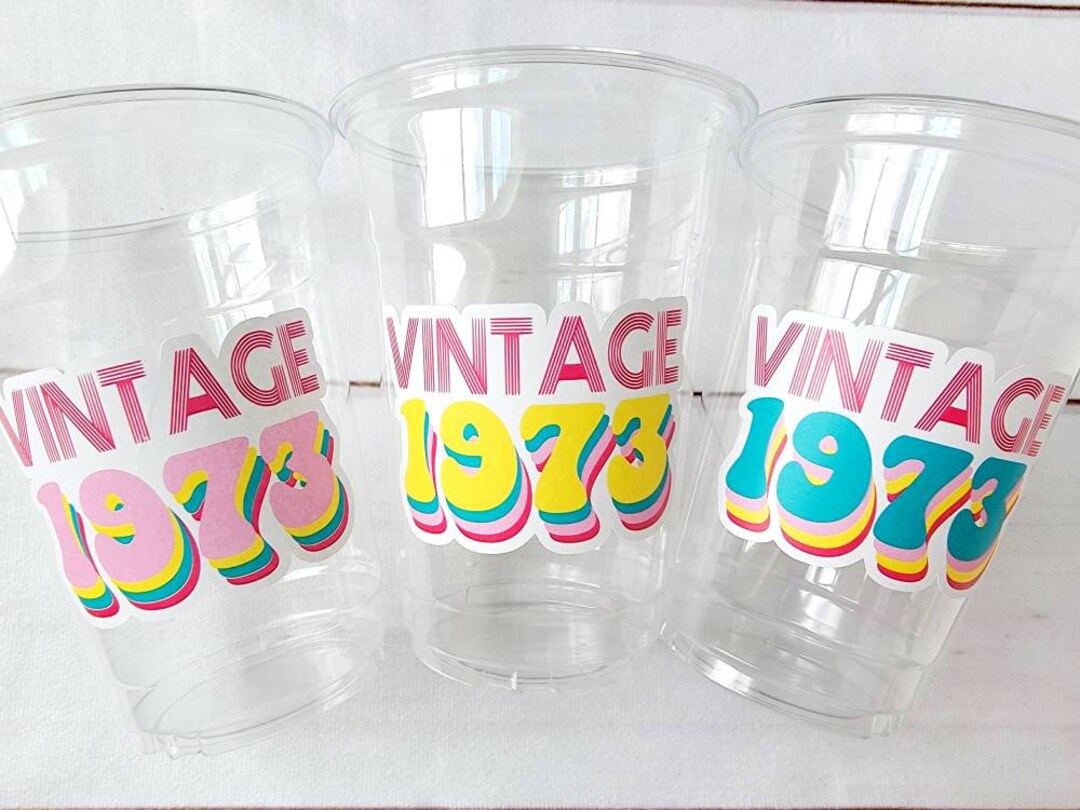 50th PARTY CUPS 50 and Fabulous 50th Birthday Party 50th Birthday ...