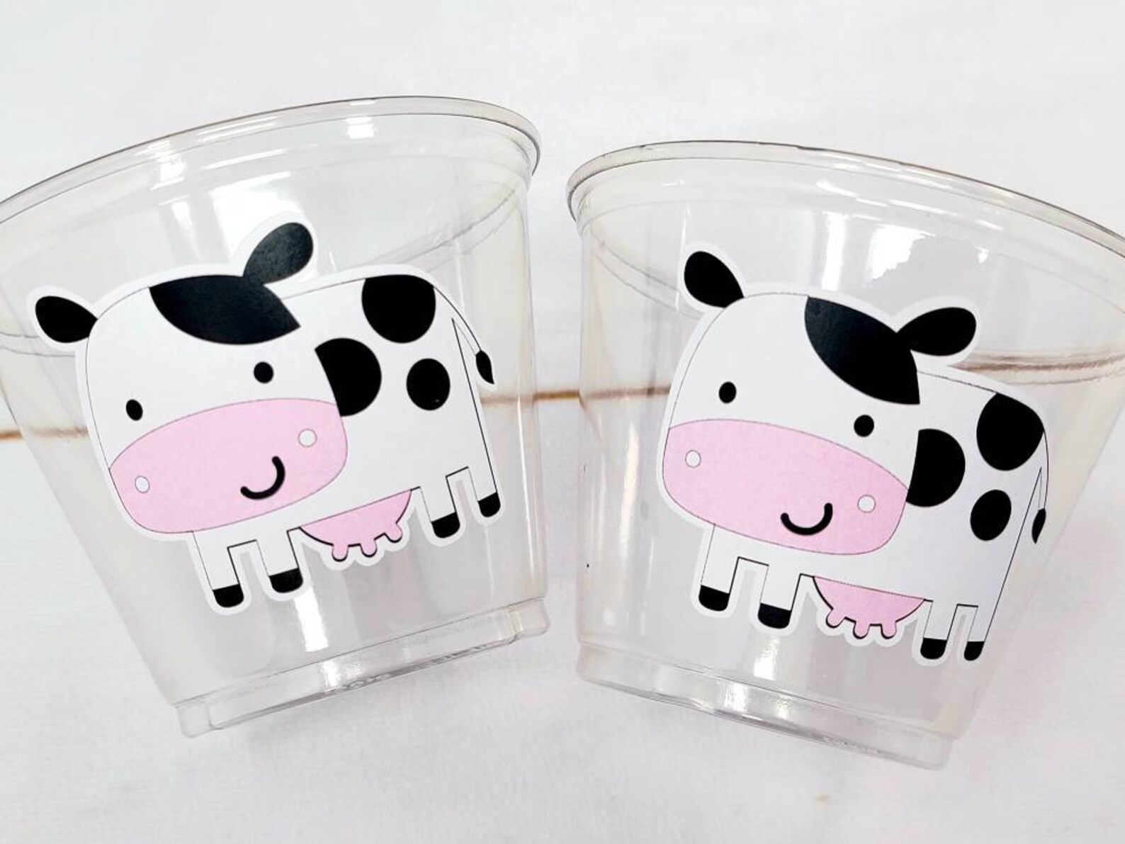 COW PARTY CUPS Cow Cups Cow Birthday Cups Farm Animal Cups - Etsy