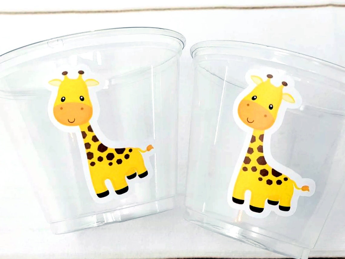 GIRAFFE PARTY CUPS - Giraffe Cups Giraffe Baby Shower Giraffe Party ...
