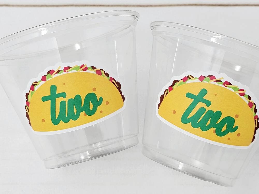 TACO PARTY CUPS Taco Cups Taco Tuesday Cups Taco Party Taco - Etsy