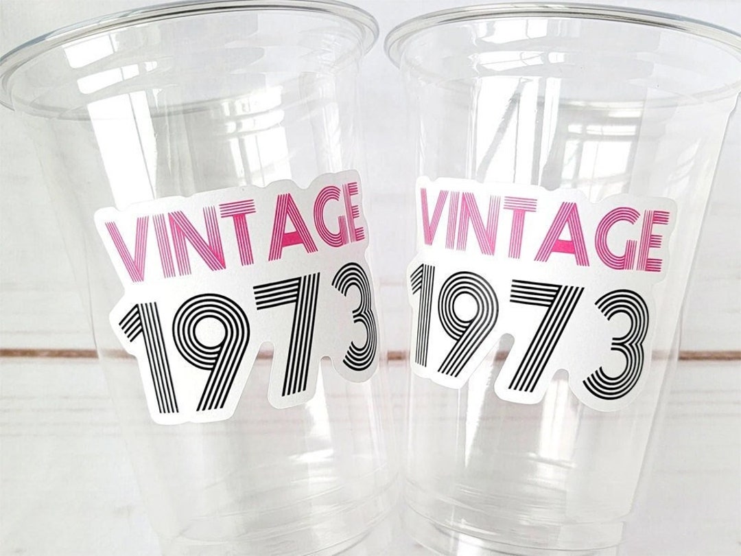 50th PARTY CUPS 50 and Fabulous 50th Birthday Party 50th Birthday ...