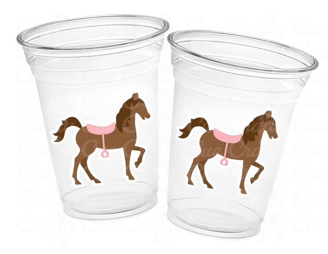 HORSE PARTY CUPS Horse Cups Horse Party Decorations Horse Baby - Etsy