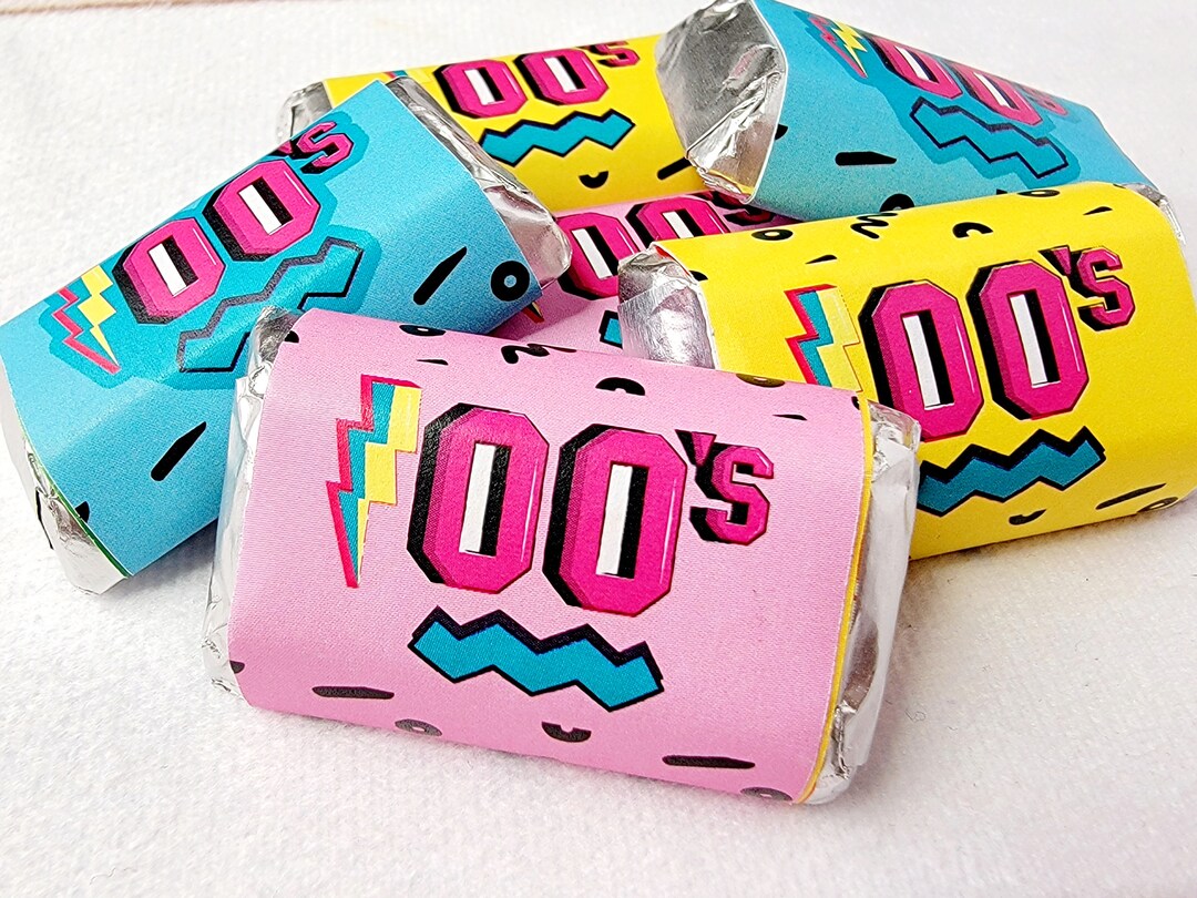 30 - 00s Party Stickers 2000'S Birthday Stickers 2000 Party Stickers ...