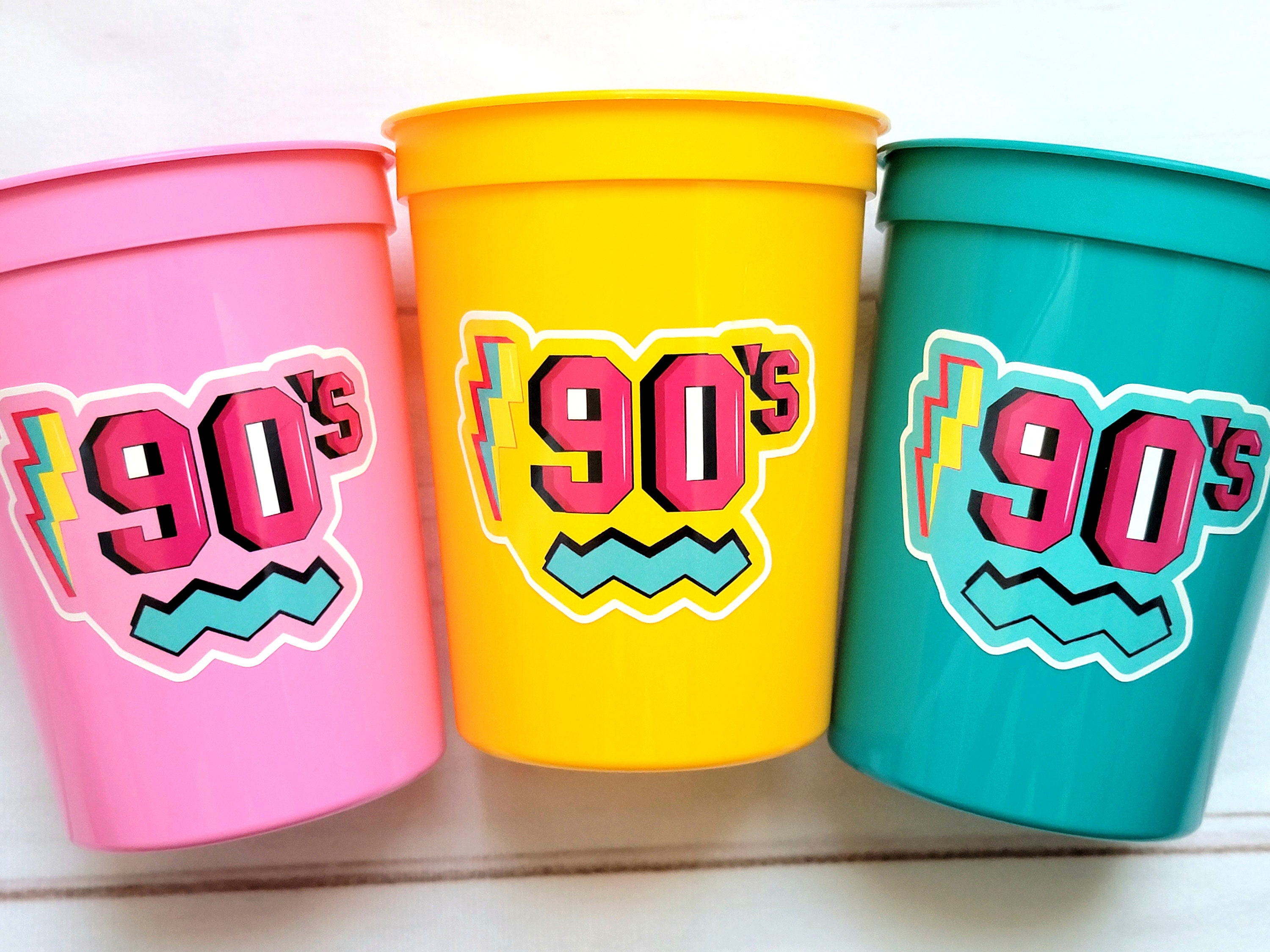 I Love the 90'S PARTY CUPS 90s Birthday Cups 90s Party - Etsy