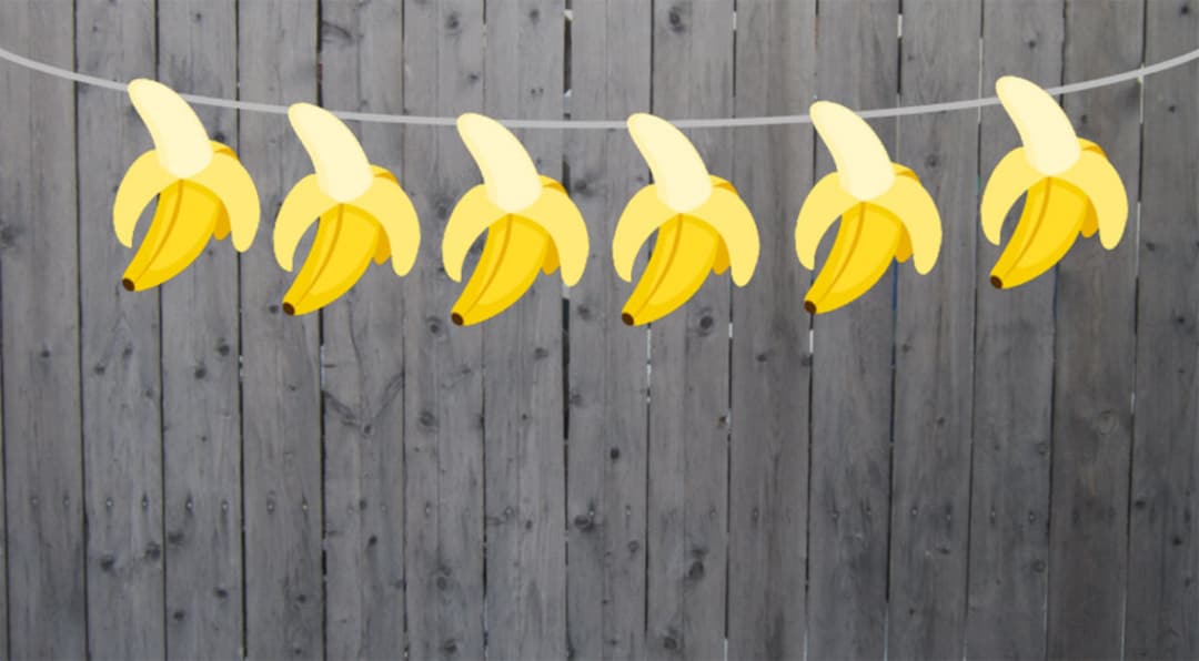 BANANA Garland, Banana Banner, Banana Birthday, Banana Party, Banana ...