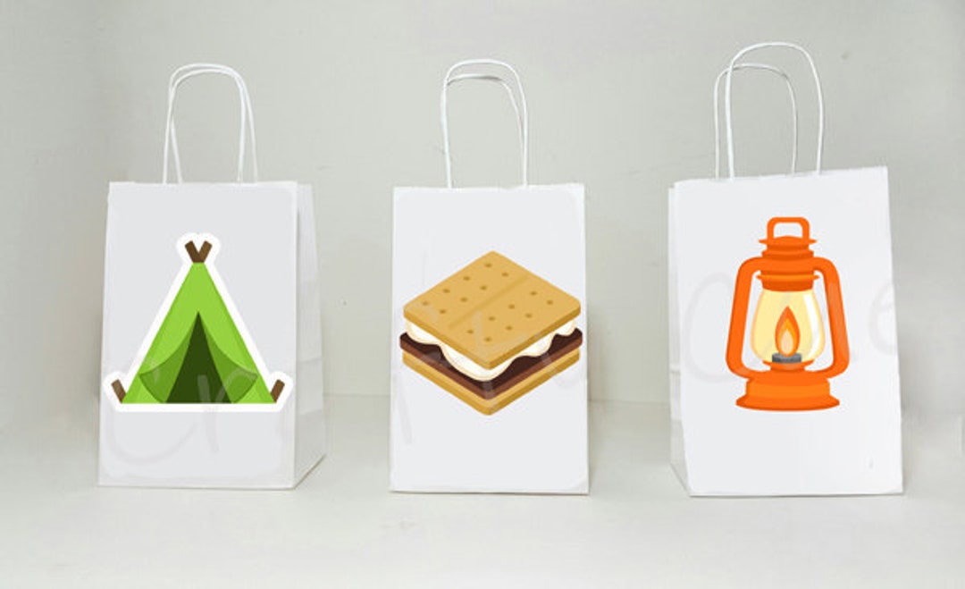 Camping Goody Bags, Camping Party Bag, S'mores Goody Bag, Camping ...