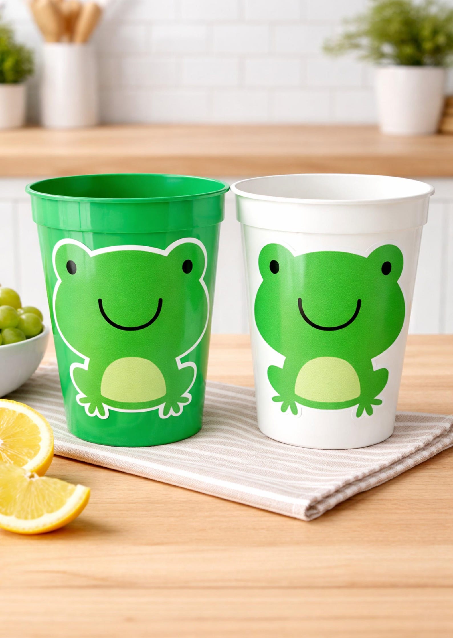FROG PARTY CUPS - Frog Cups Frog Birthday Cup Frog Baby Shower Frog ...