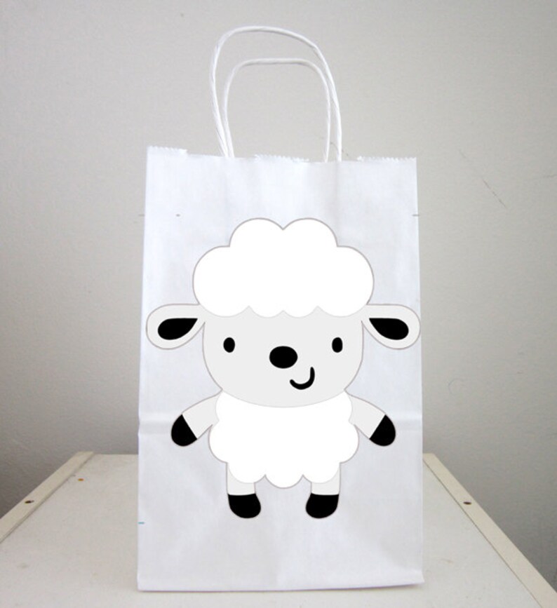 Lamb Goody Bags Sheep Goody Bags Sheep Favor Bags Sheep Etsy