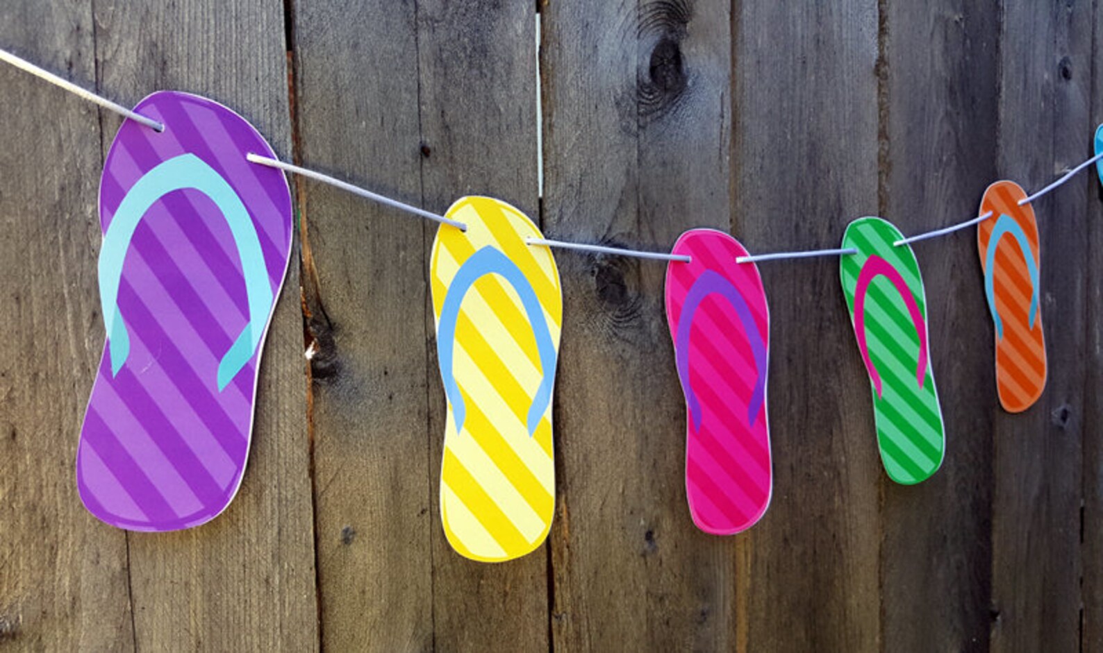 Flip Flop Garland Flip Flop Banner Flop Flop Decorations - Etsy