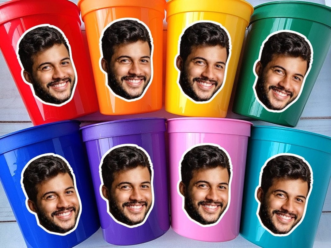Groom Face Plastic Cups, Groom Face Cups, Groom Face Bachelorette Party ...