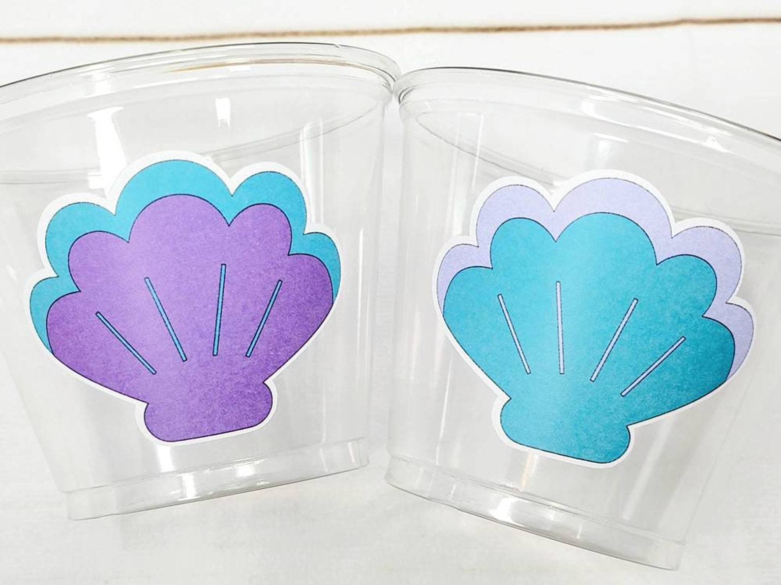 MERMAID PARTY CUPS Mermaid Birthday Cups Mermaid Party Cups - Etsy