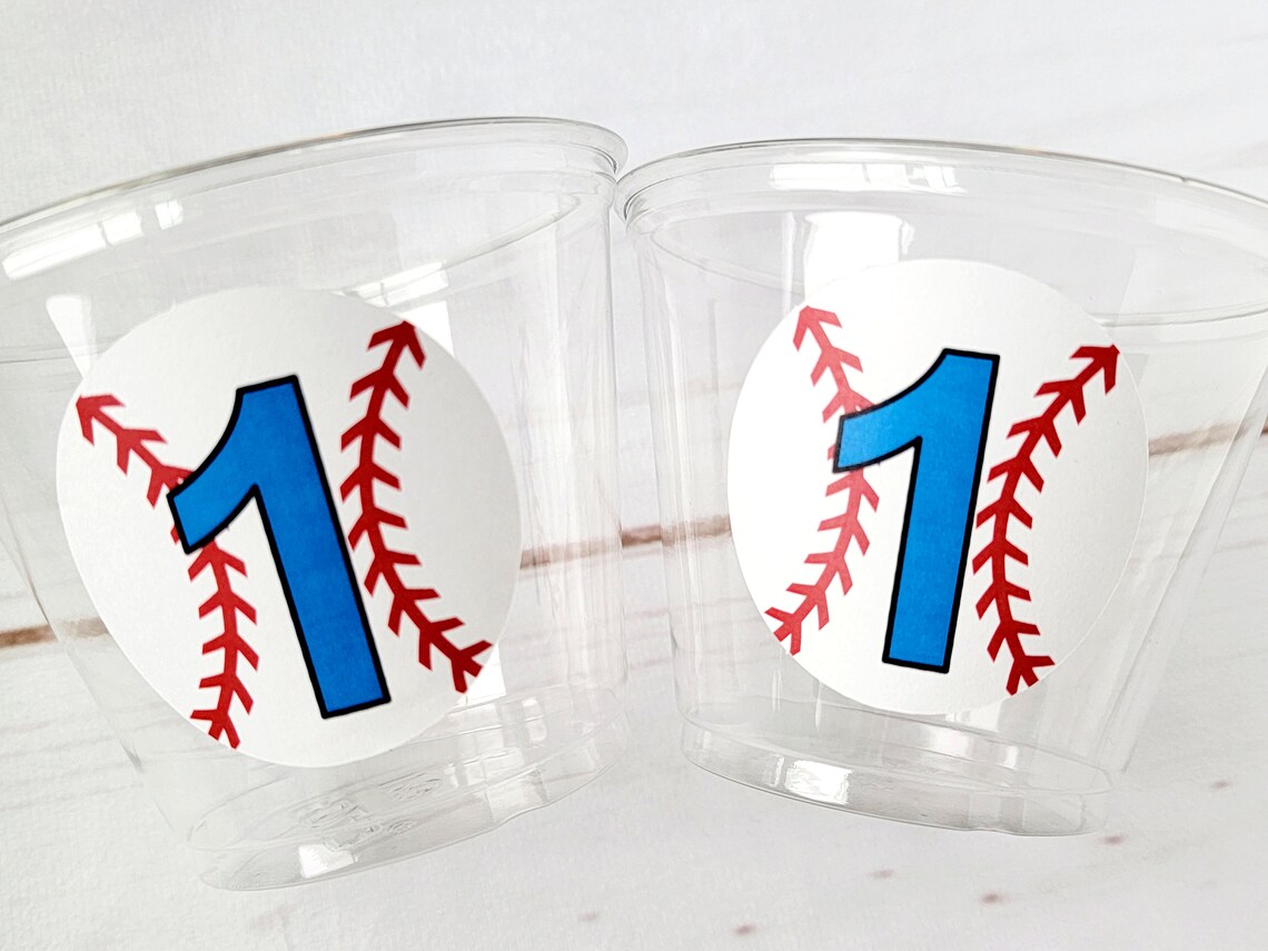BASEBALL PARTY CUPS Baseball Cups Baseball Party Cups - Etsy