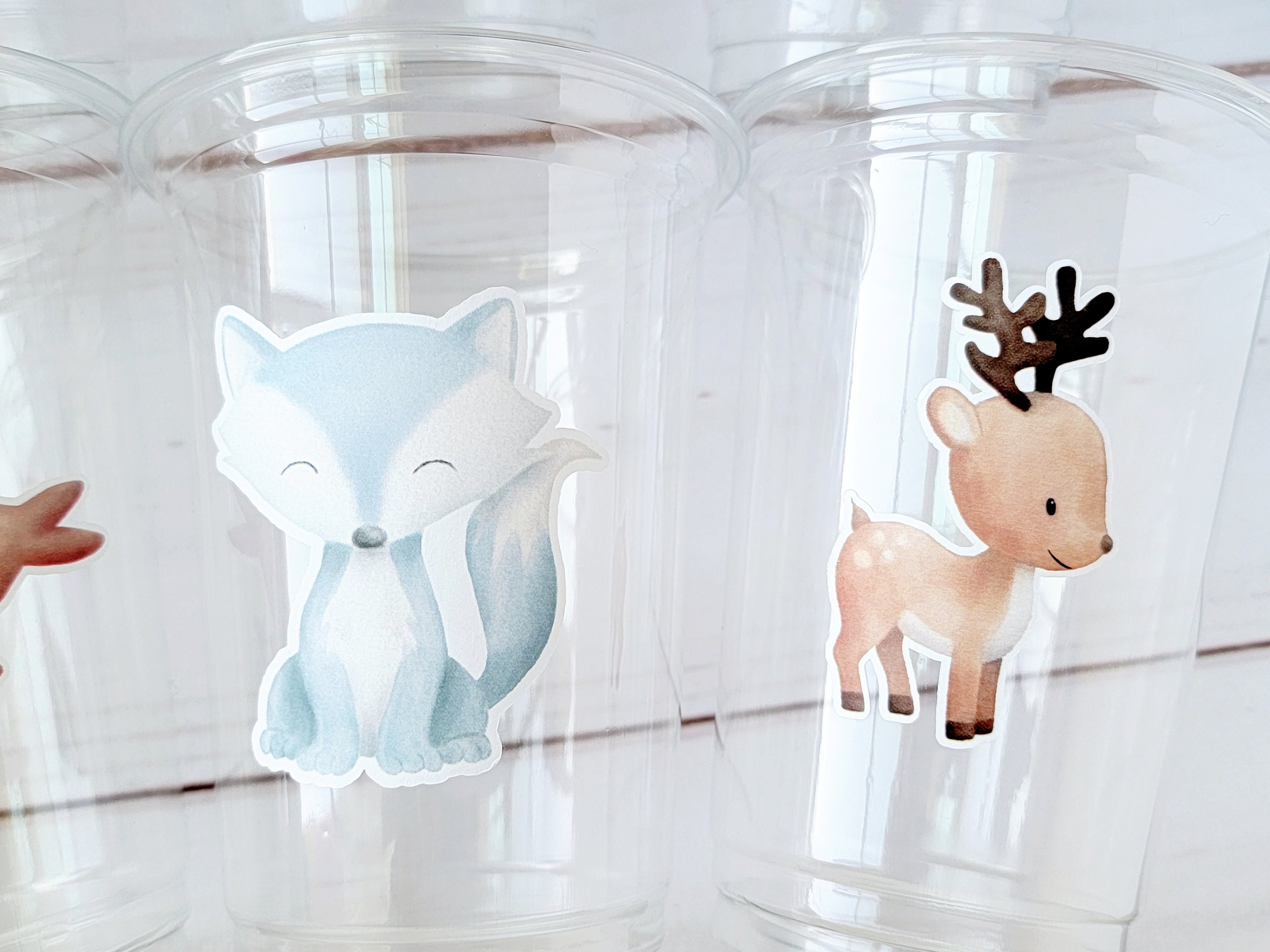 WINTER ARCTIC ANIMAL Party Cups Disposable Winter Animal - Etsy