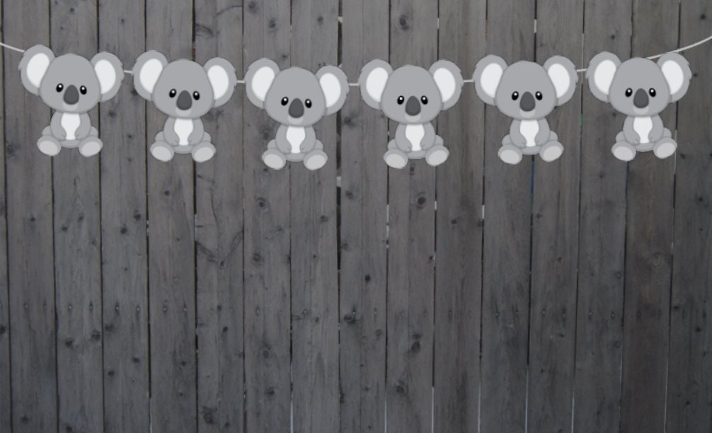 Koala Bear Garland Koala Bear Banner Koala Bear Birthday - Etsy