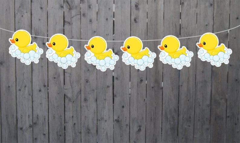 Rubber Duck Banner Rubber Duck Garland Rubber Duck - Etsy