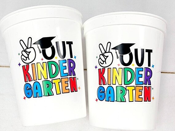 KINDERGARTEN GRADUATION CUPS Kindergarten Graduation Cups | Etsy