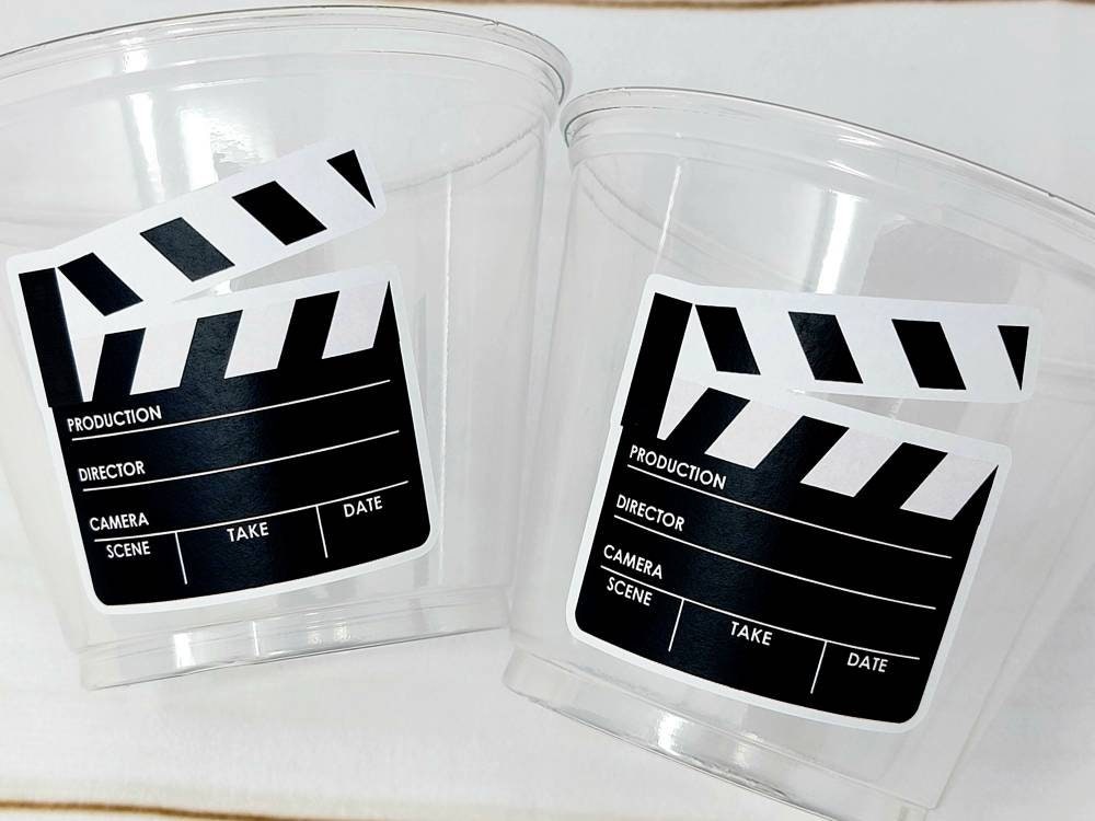 POPCORN BIRTHDAY PARTY Cups Movie Party Supplies Movie - Etsy
