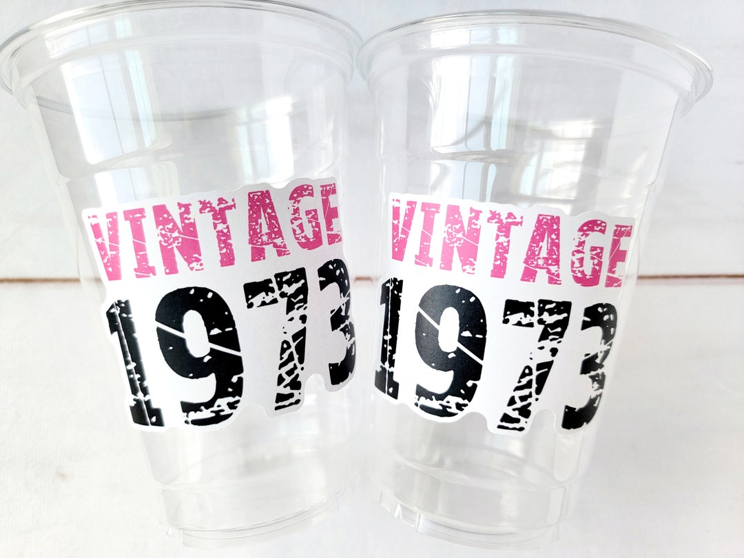 50th PARTY CUPS - 50 and Fabulous 50th Birthday Party 50th Birthday ...