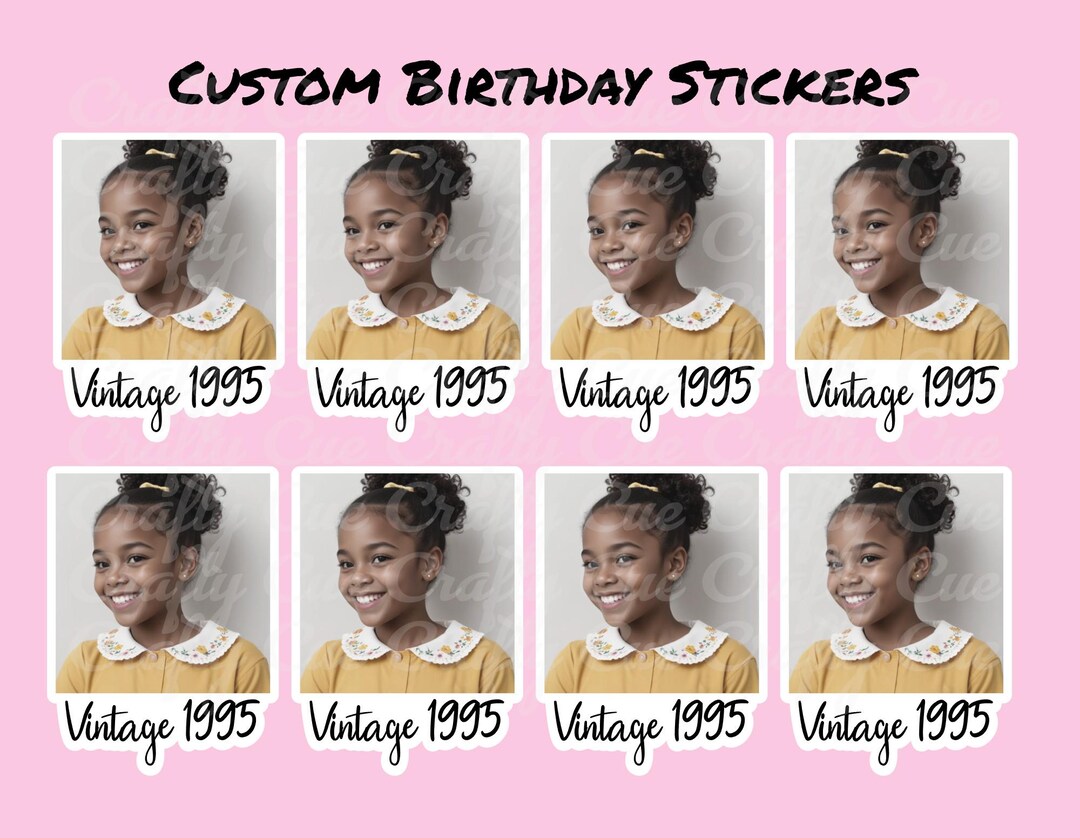 Custom Birthday Stickers, Personalized Stickers, Custom Party Favors ...