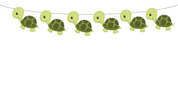 Land Turtle Garland, Turtle Banner, Turtle Decorations, Under the Sea ...