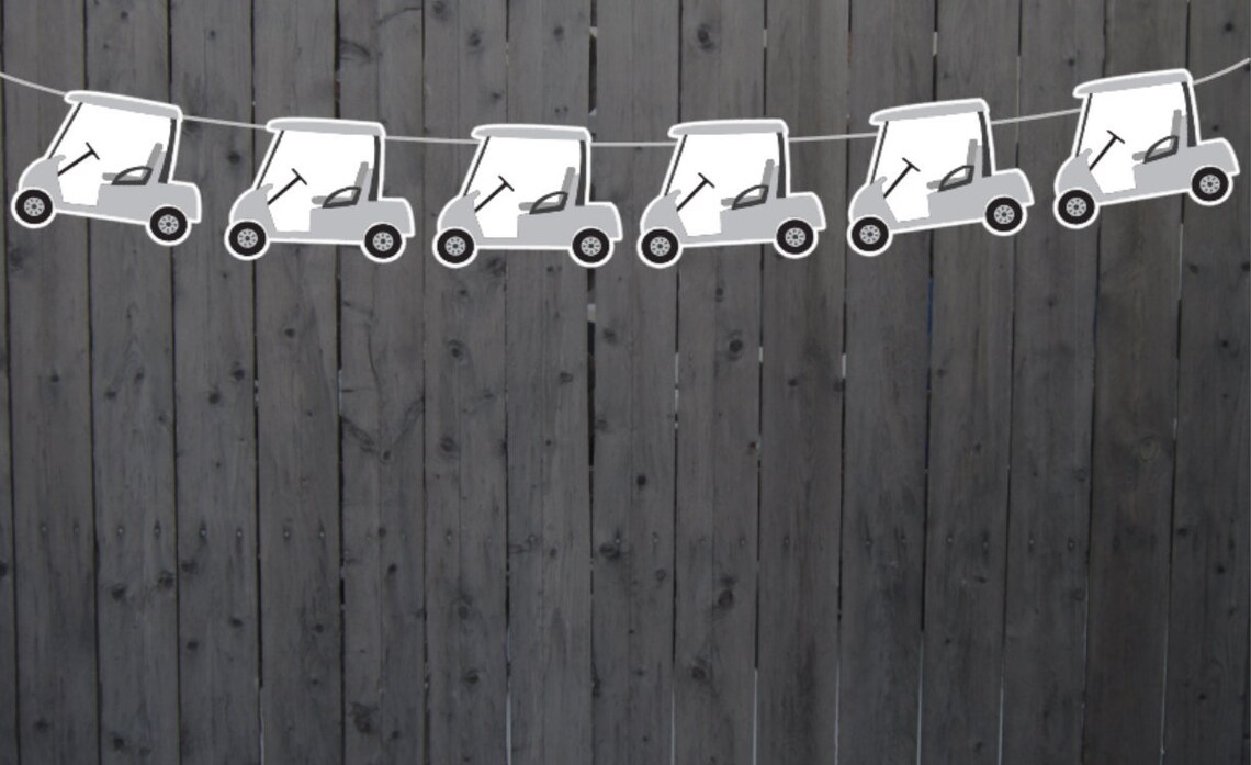 GOLF CART Garland Golf Cart Banner Golf Cart Birthday - Etsy