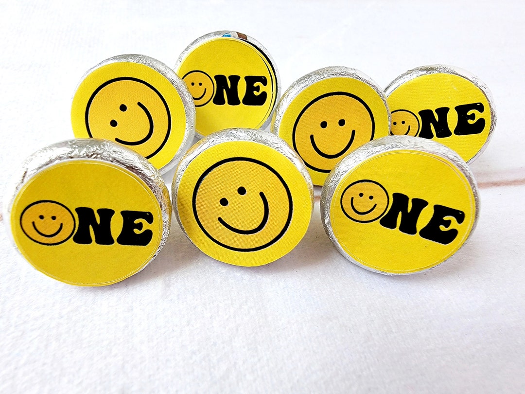 180 - ONE HAPPY DUDE Party Stickers One Happy Dude Party Favors One ...