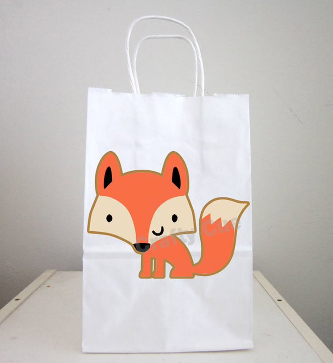 Fox Goody Bags Fox Favor Bags Fox Party Bags Fox Birthday - Etsy