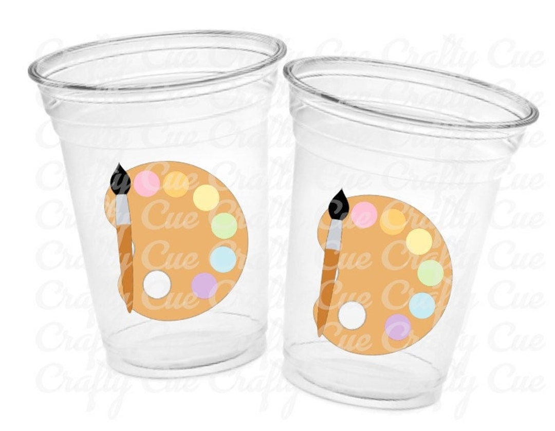 ART PARTY CUPS - Art Painting Party Treat Cups Paint Party Favors Art ...