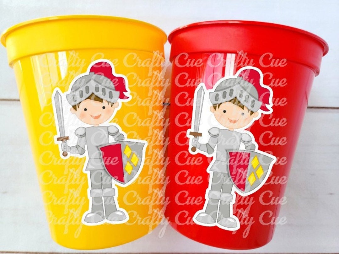 KNIGHT PARTY CUPS - Knight Birthday Cups Knight Party Decorations ...