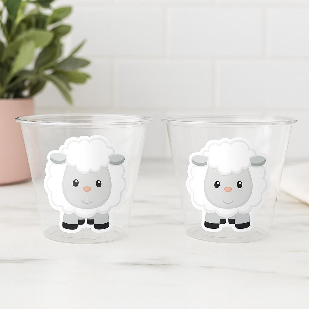 Sheep Party Cups, Sheep Treat Cups, Sheep Birthday, Sheep Party, Sheep ...