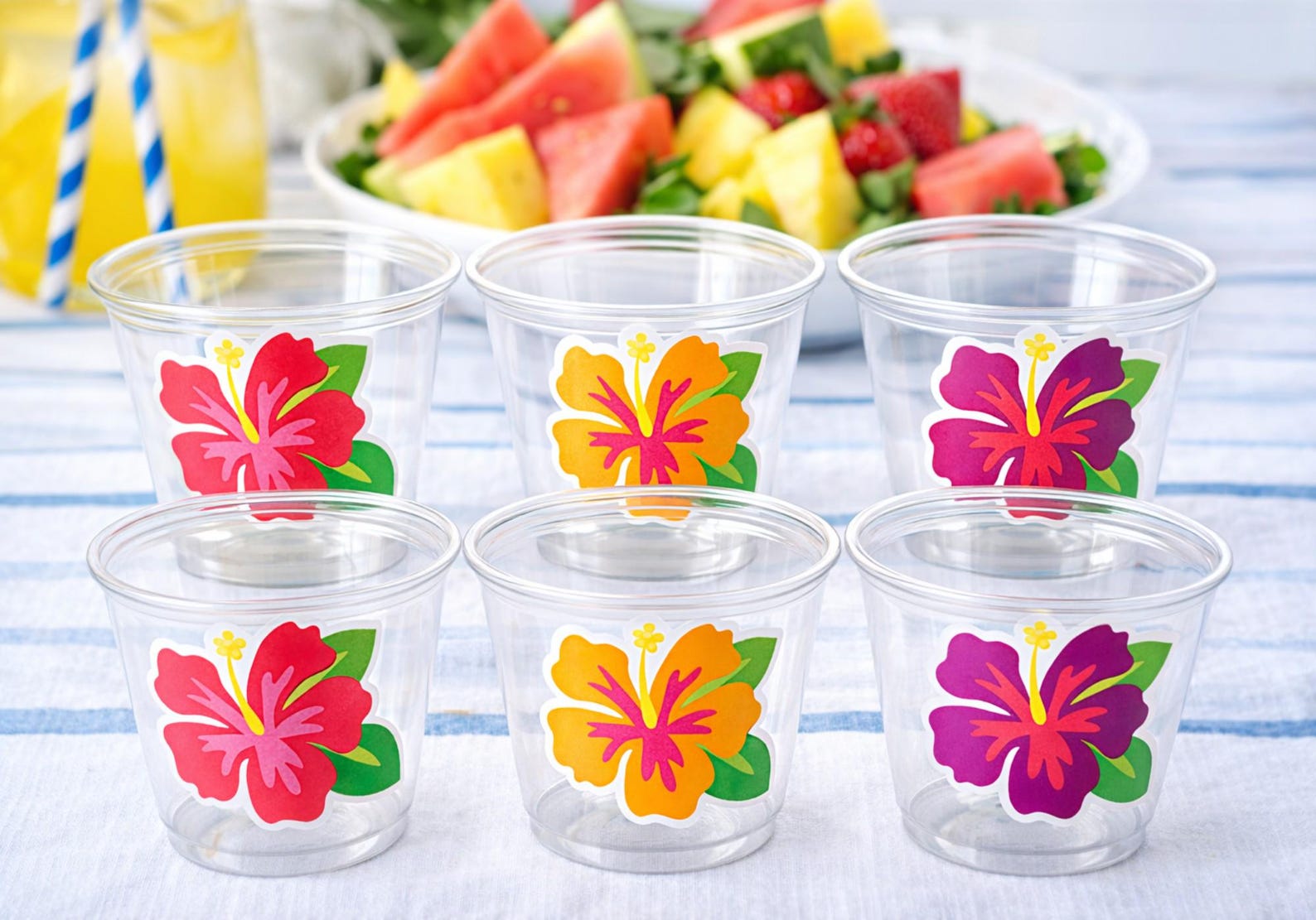 LUAU PARTY CUPS Luau 1st Birthday Party Cups Aloha Luau Party ...