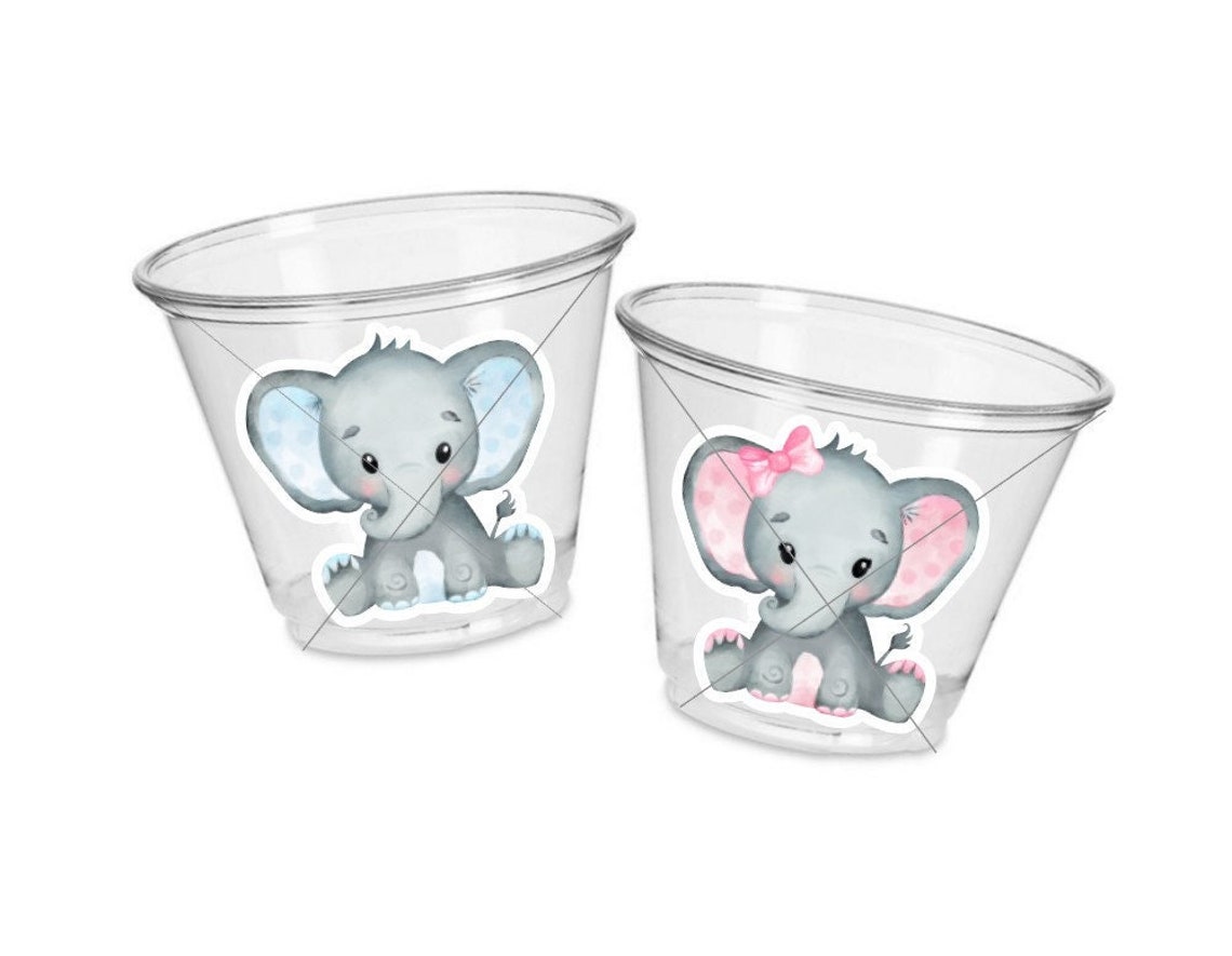 ELEPHANT PARTY CUPS Elephant Cups Elephant Decorations | Etsy