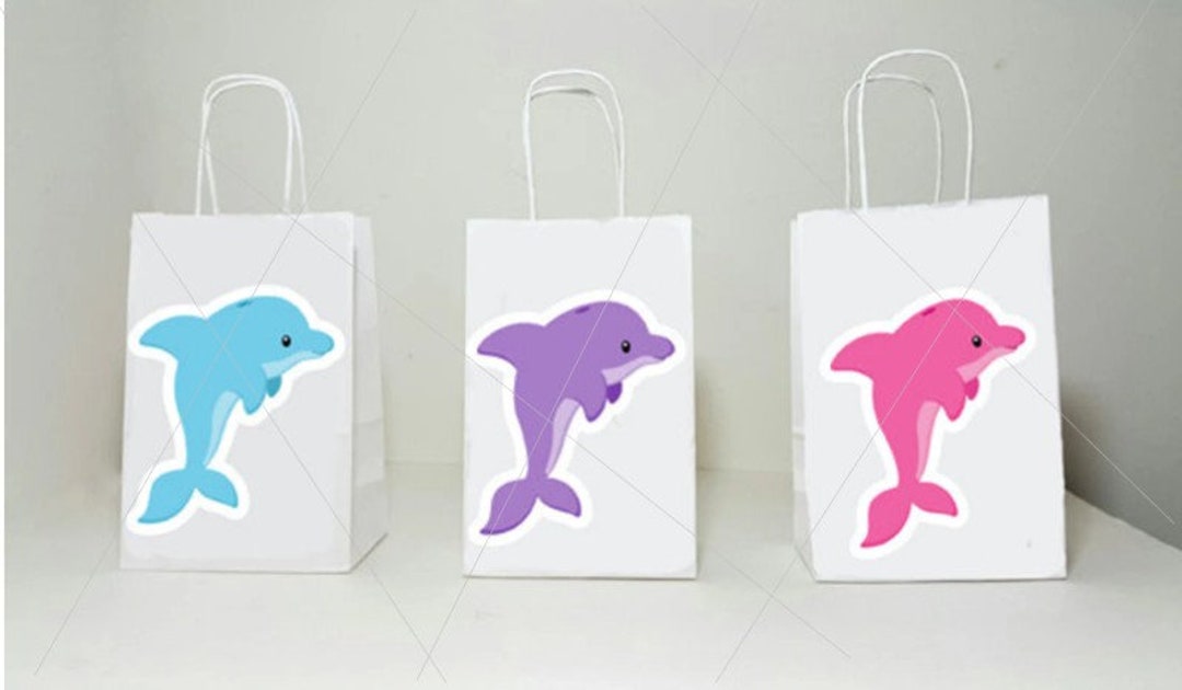 Dolphin Goody Bags, Dolphin Party Favor, Goody, Gift Bags - Under the ...