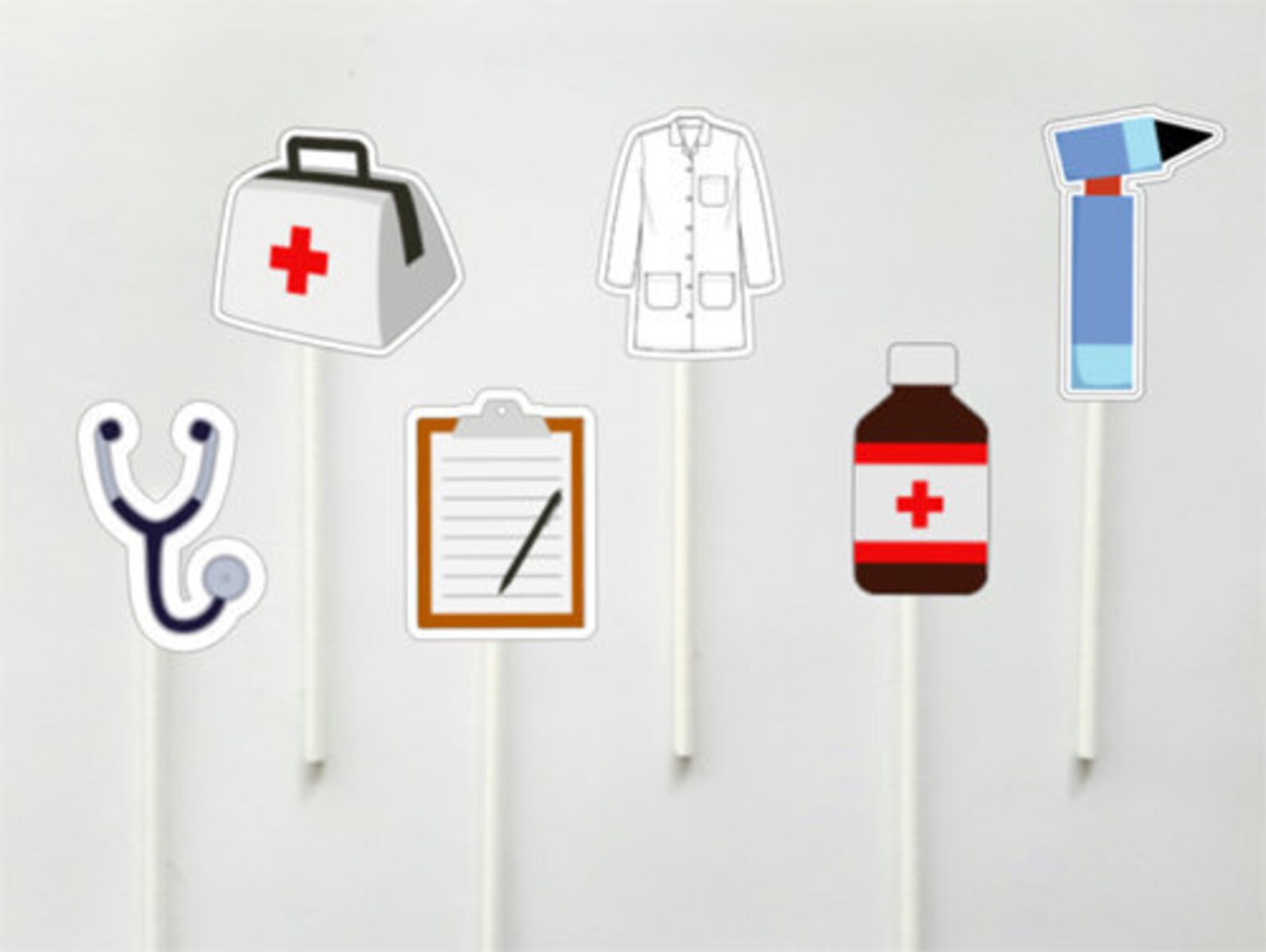 Doctor cupcake toppers Medical Toppers Nurse Cupcake | Etsy