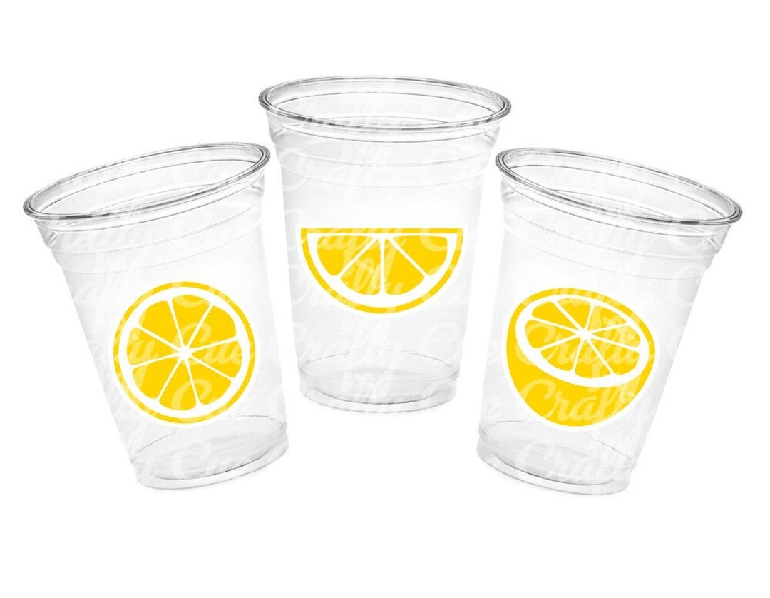 Lemon Party Cups, Lemon Birthday, Lemon Party Favors, Lemon Party ...