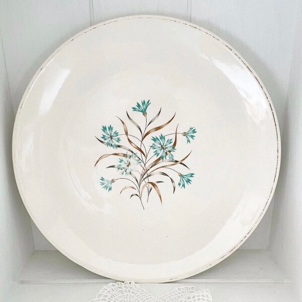Blue Flower Plate - Etsy