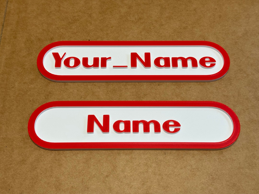 Video Game Name Plate Personalized nintendo Style Inspired up to 9 ...