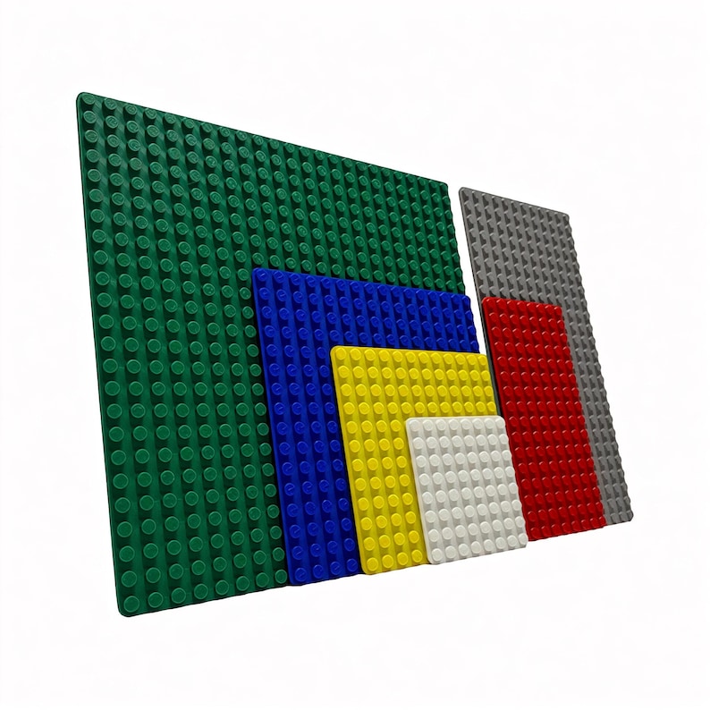 Brick Baseplate - 10 Sizes, 30 Colors (various Shown) - Etsy