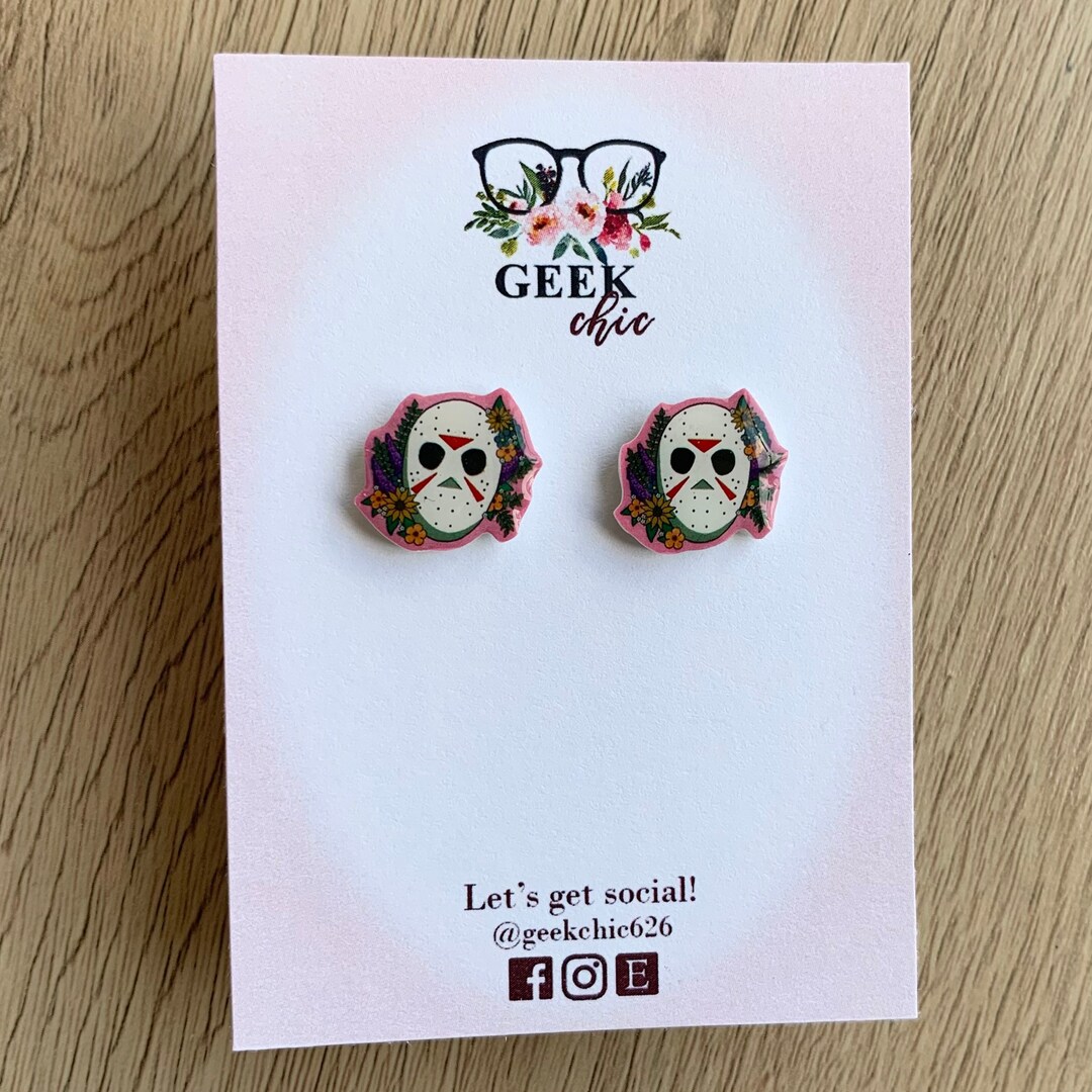 Slasher Film Horror Small Stud Earrings - Etsy