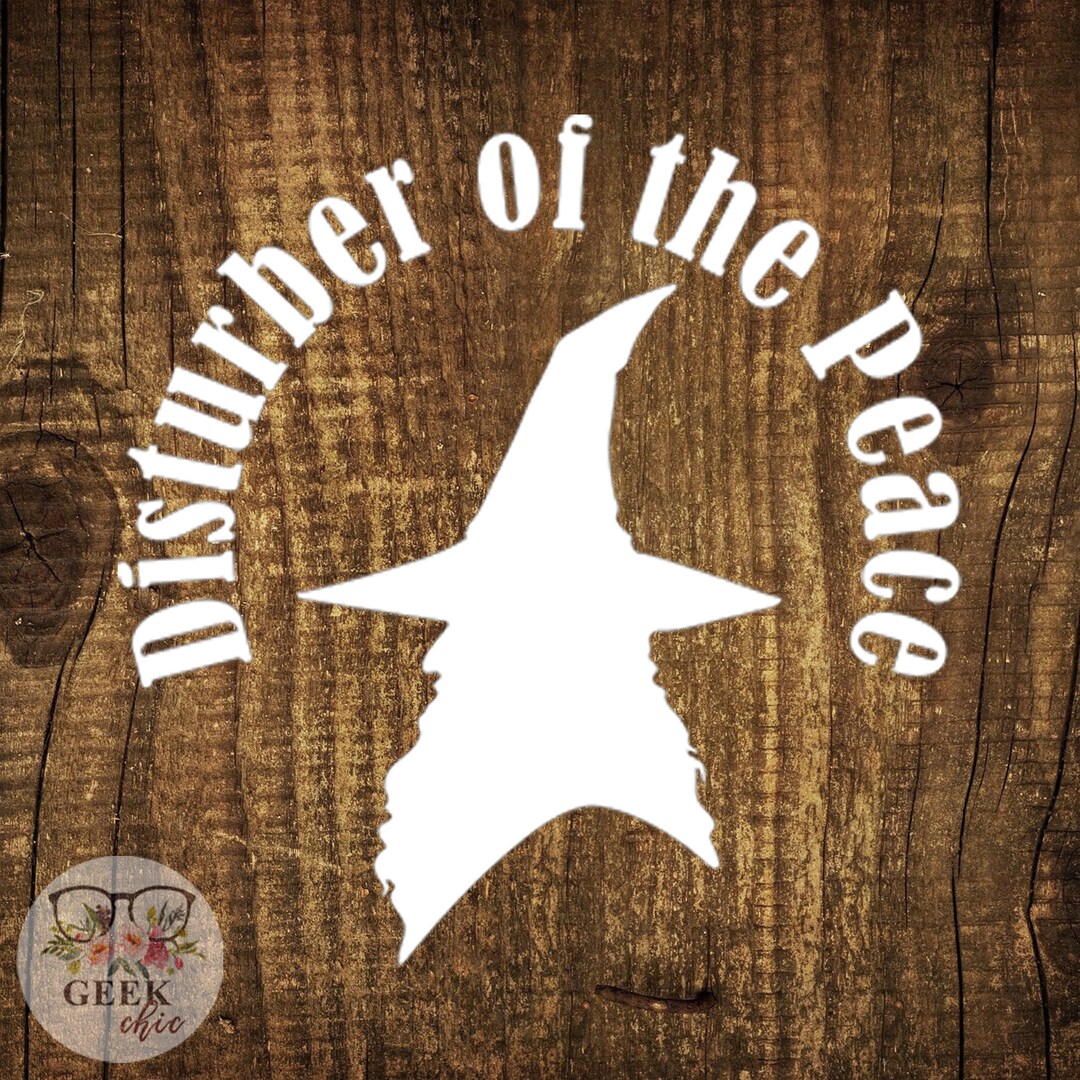 Disturber of the Peace Decal - Etsy