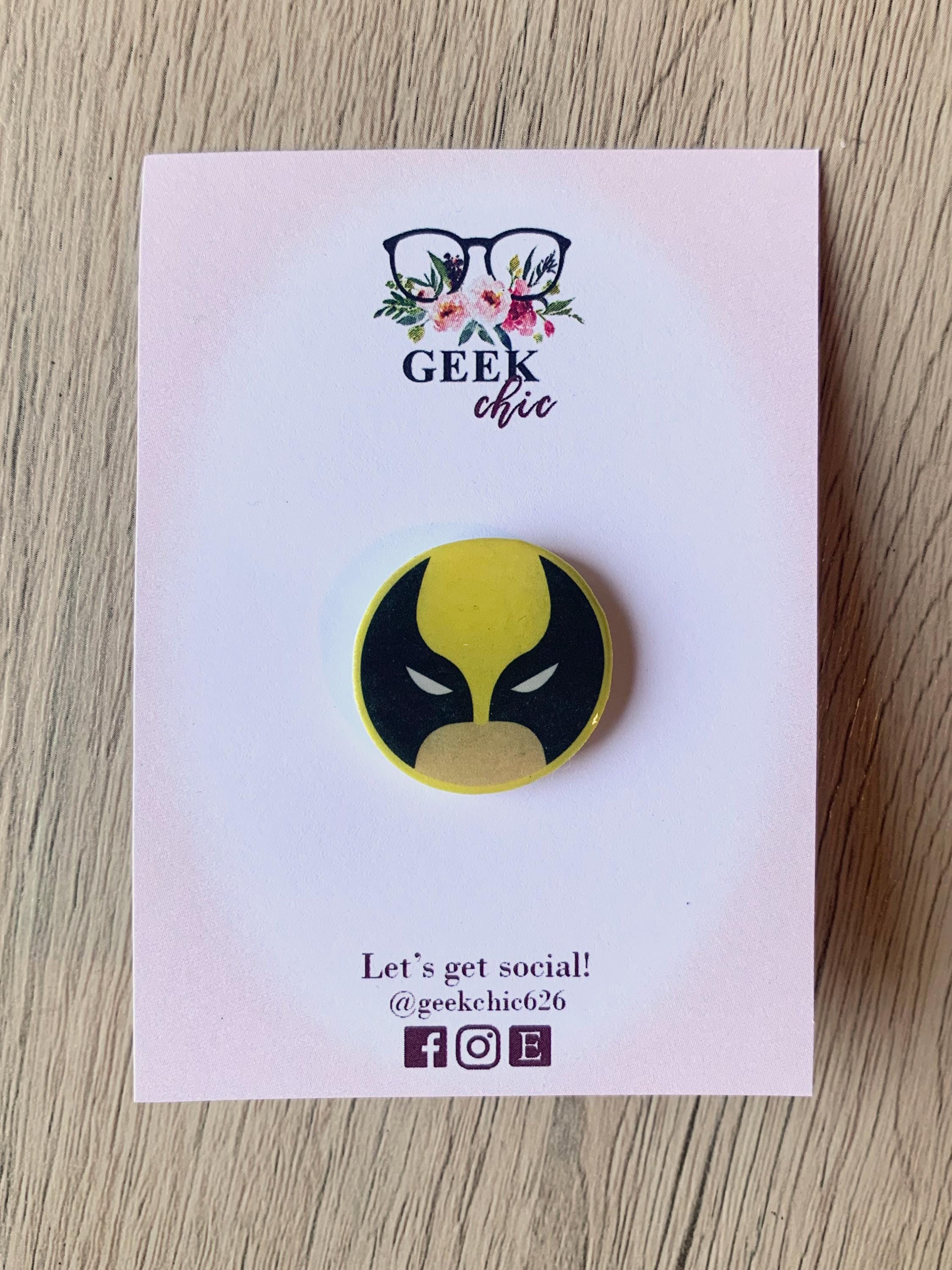 Super Hero Shrink Plastic & Resin Pin Rubber Back Charm - Etsy