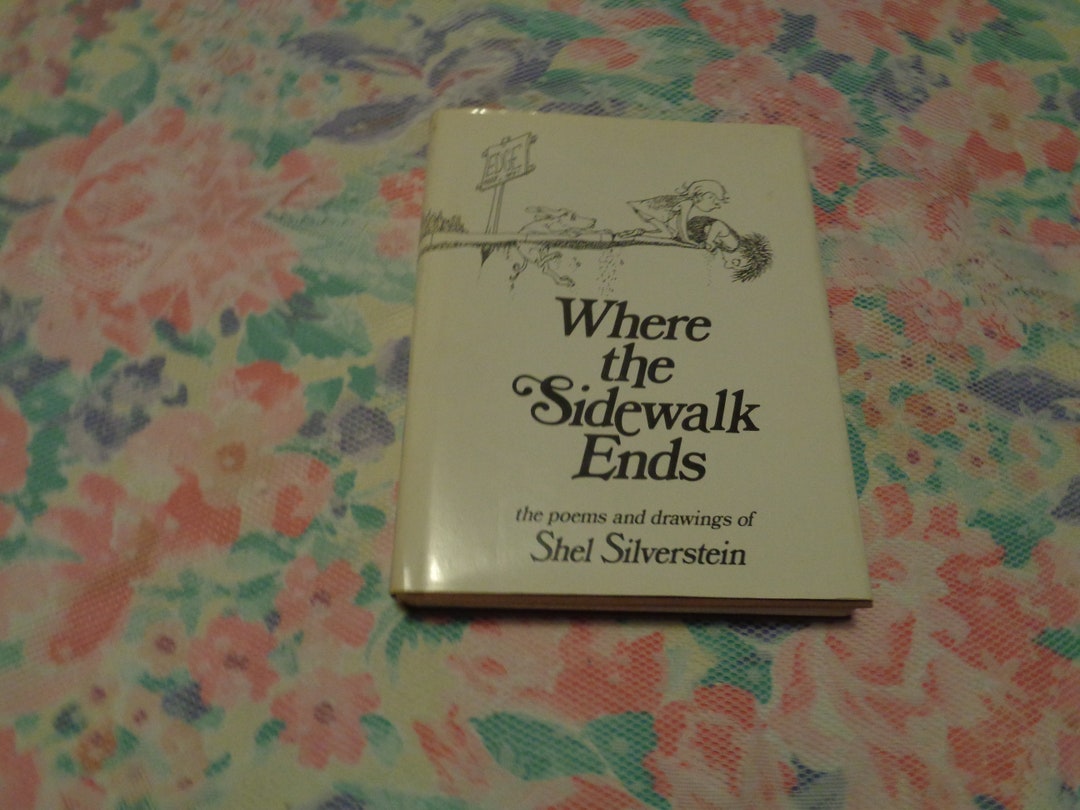 BOOK Where the Sidewalk Ends by Shel Silverstein, Hardback W Dustcover ...
