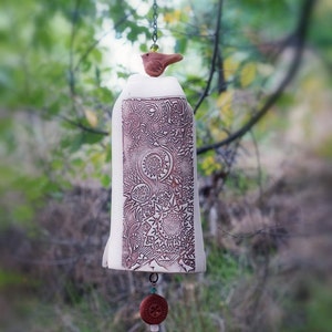 Handmade Ceramic Wind Chime: Southwest Starburst, Copper Sail, Bird ...