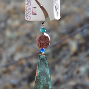 Handmade Ceramic Wind Chimes: Rustic Garden Decor, Nature Lover ...