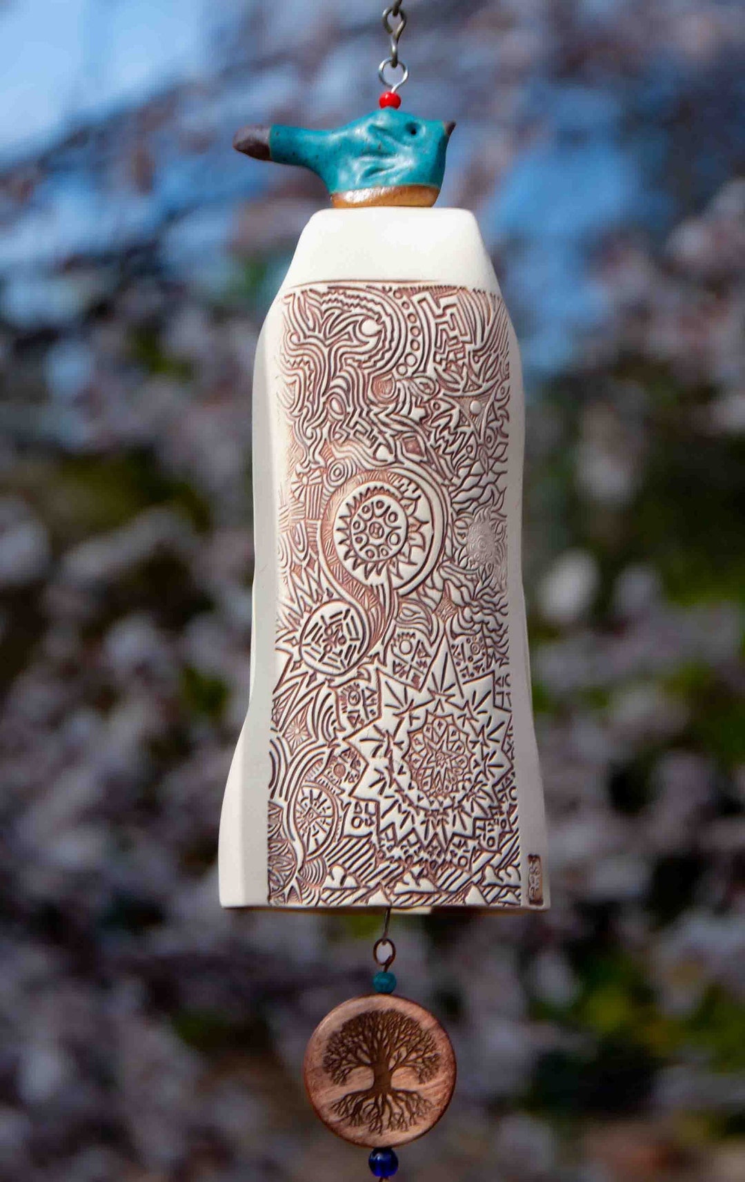 Custom Tree of Life Wind Chime Memorial - Sympathy Gift With Free Card ...